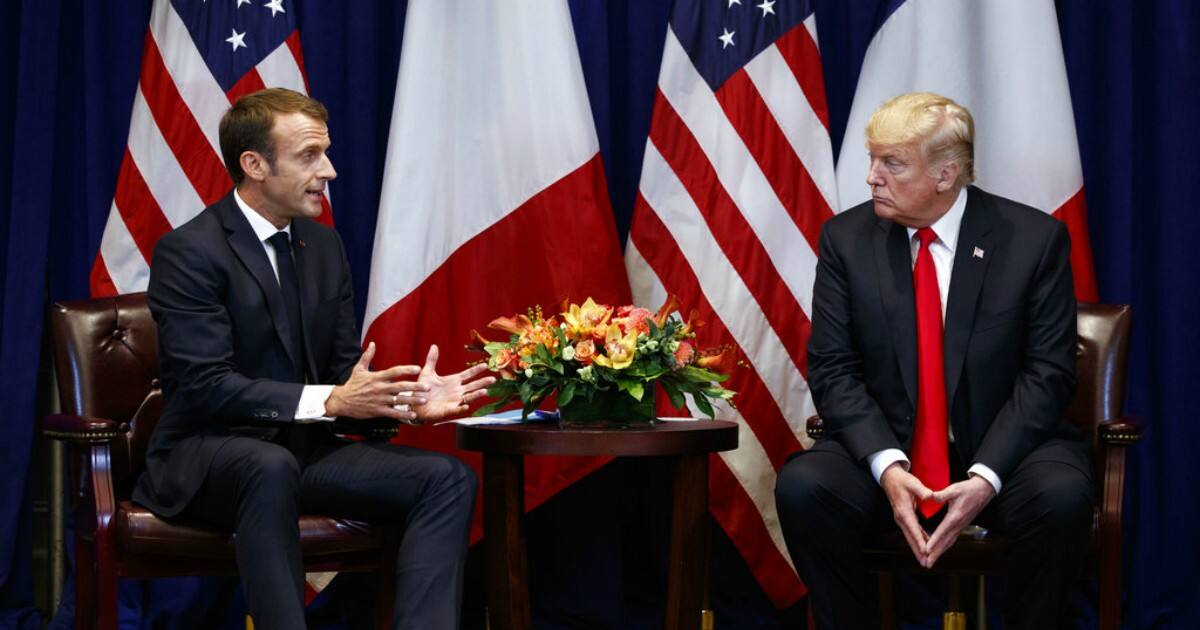 Donald Trump holds meeting with Emmanuel Macron; discusses Syria, Iran ...