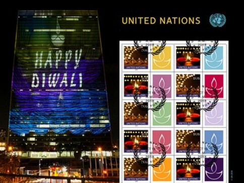 UN postal agency issues special Diwali postage stamp to commemorate ...