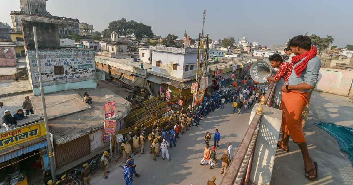 Ayodhya protests: Dharma Sabha, Shiv Sena posters splashed across ...