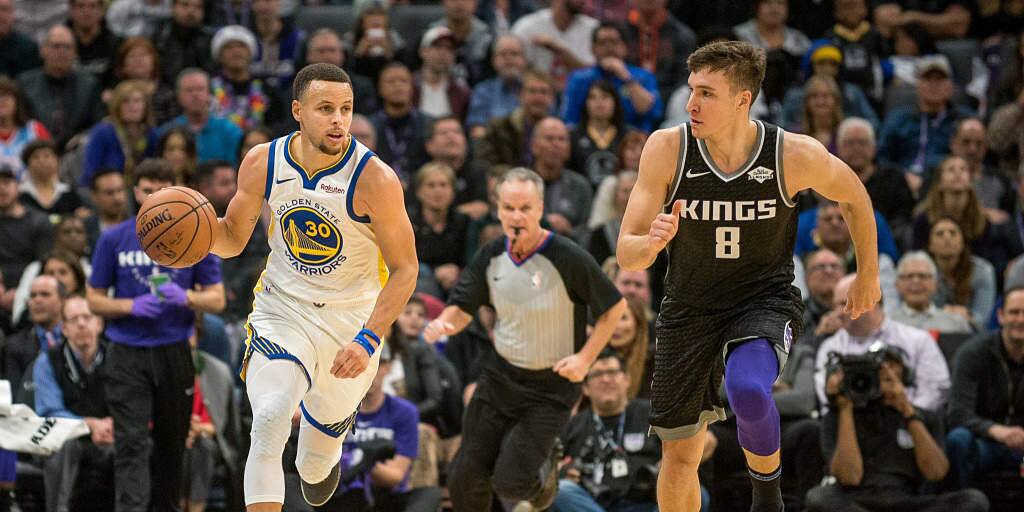 NBA: Stephen Curry, Kevin Durant star as Warriors beat Kings; Giannis ...