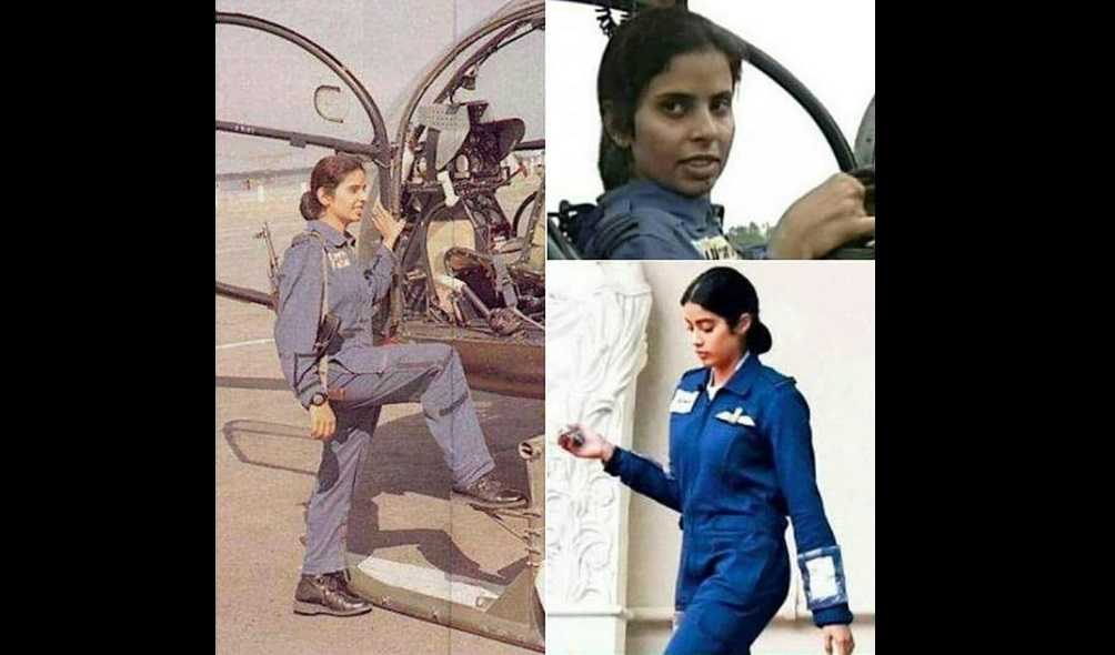 Janhvi Kapoor's look as first woman IAF pilot Gunjan Saxena in upcoming biopic leaked ...