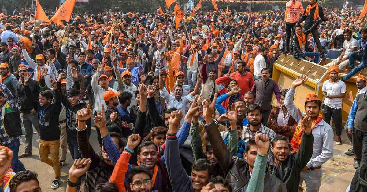 VHP, RSS corner Centre over Ram Temple with rally at Ramlila Maidan ...