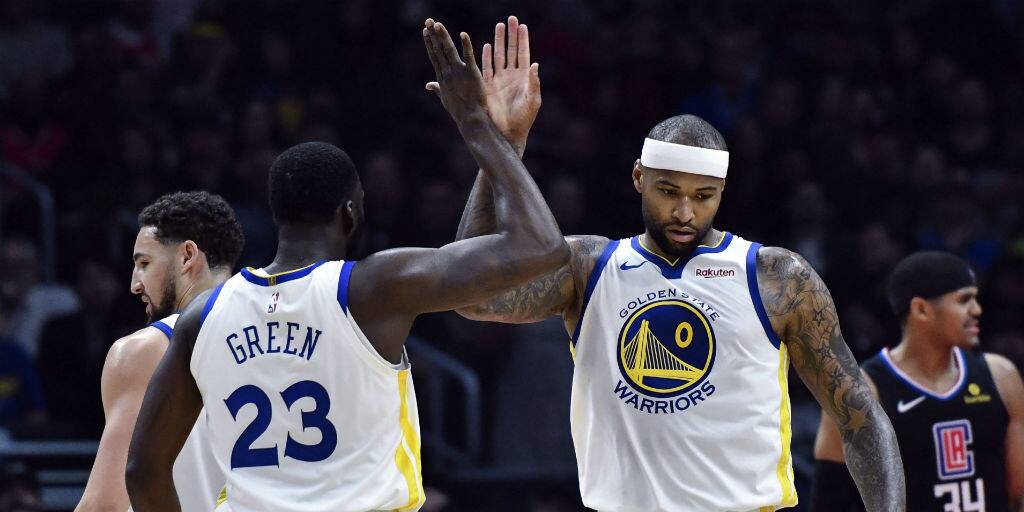 NBA: DeMarcus Cousins shines in much-anticipated Warriors debut to beat ...