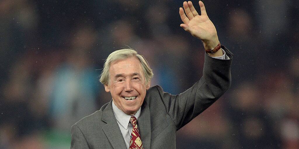 Gordon Banks, England's 1966 FIFA World Cup-winning goalkeeper, passes ...