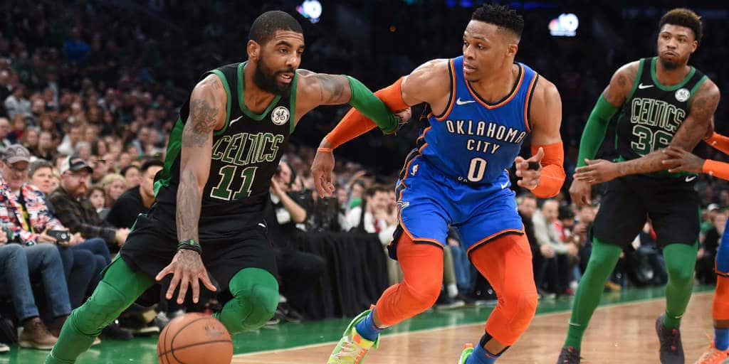NBA: Kyle Irving steals the show as Celtics snap Thunder's winning ...