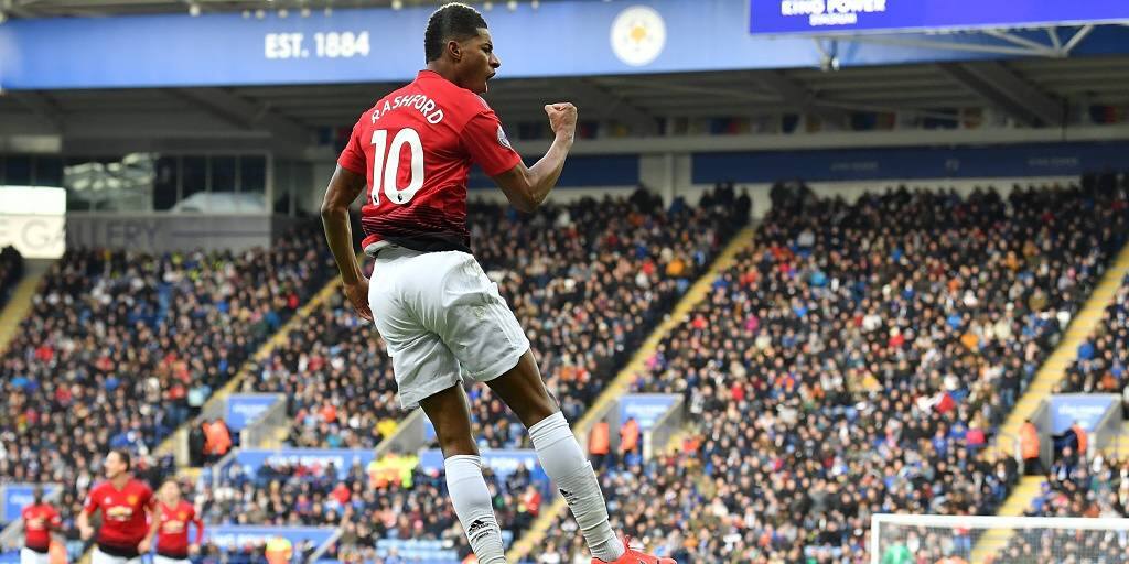 Premier League: Marcus Rashford strike against Leicester City lifts ...