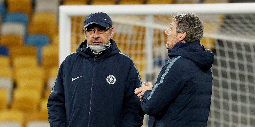Europa League: Chelsea manager Maurizio Sarri slams 'dangerous' pitch ...