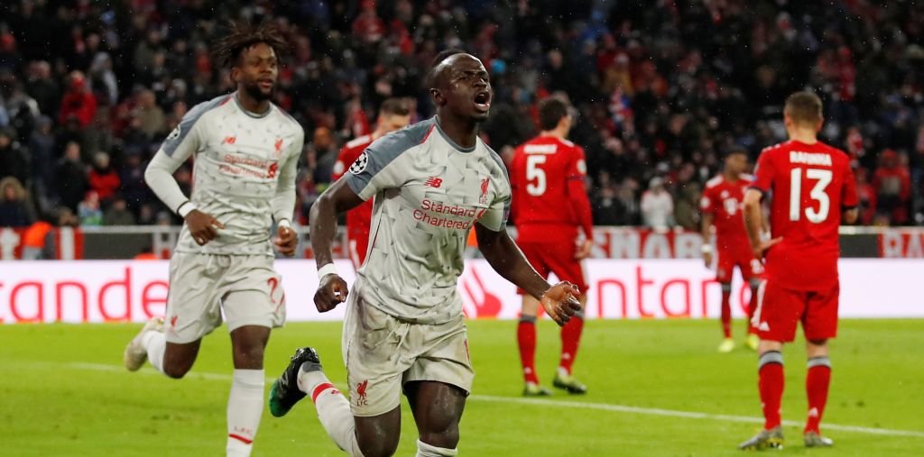 Champions League Liverpool Ride On Sadio Manes Double To Seal Quarter