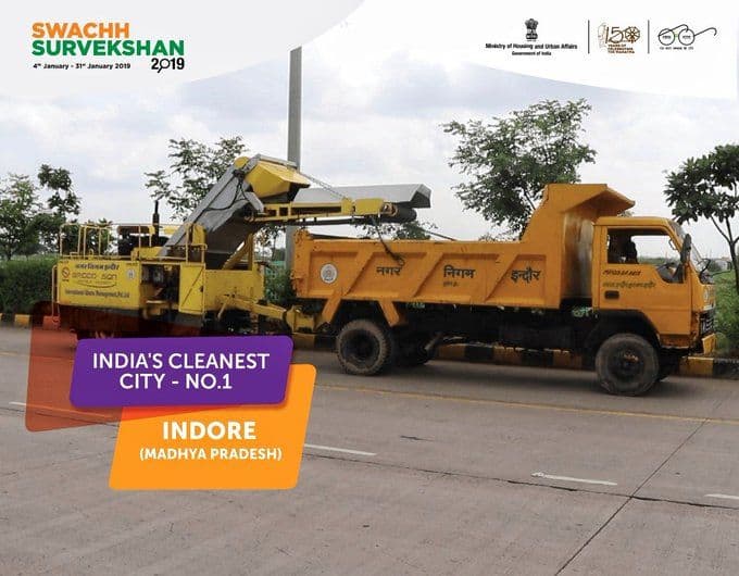 Swachh Survekshan Awards 2019: Indore claims 'cleanest city' title for third consecutive year ...