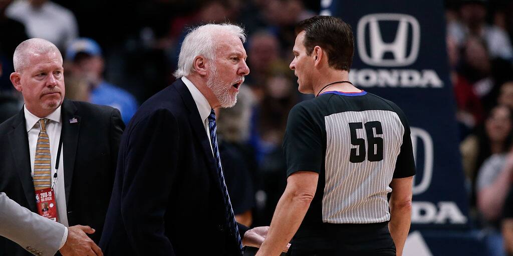 NBA: Spurs' coach Gregg Popovich ejected 63 seconds into team's loss to ...