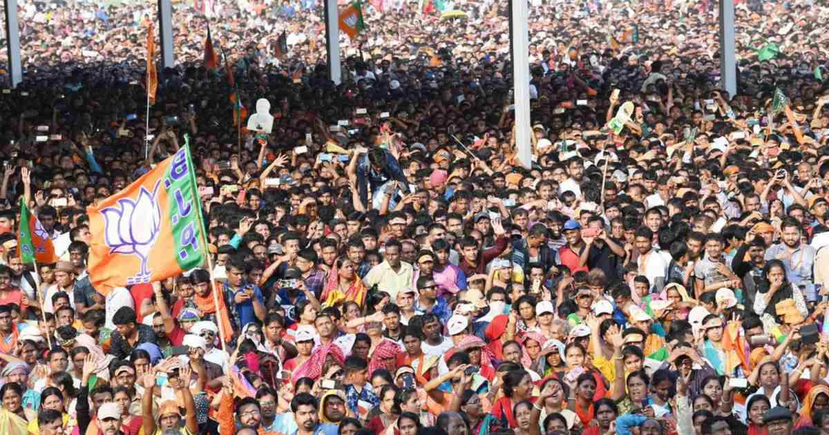 BJP making inroads in Bengal clear from crowd at Modi's Kolkata rally ...