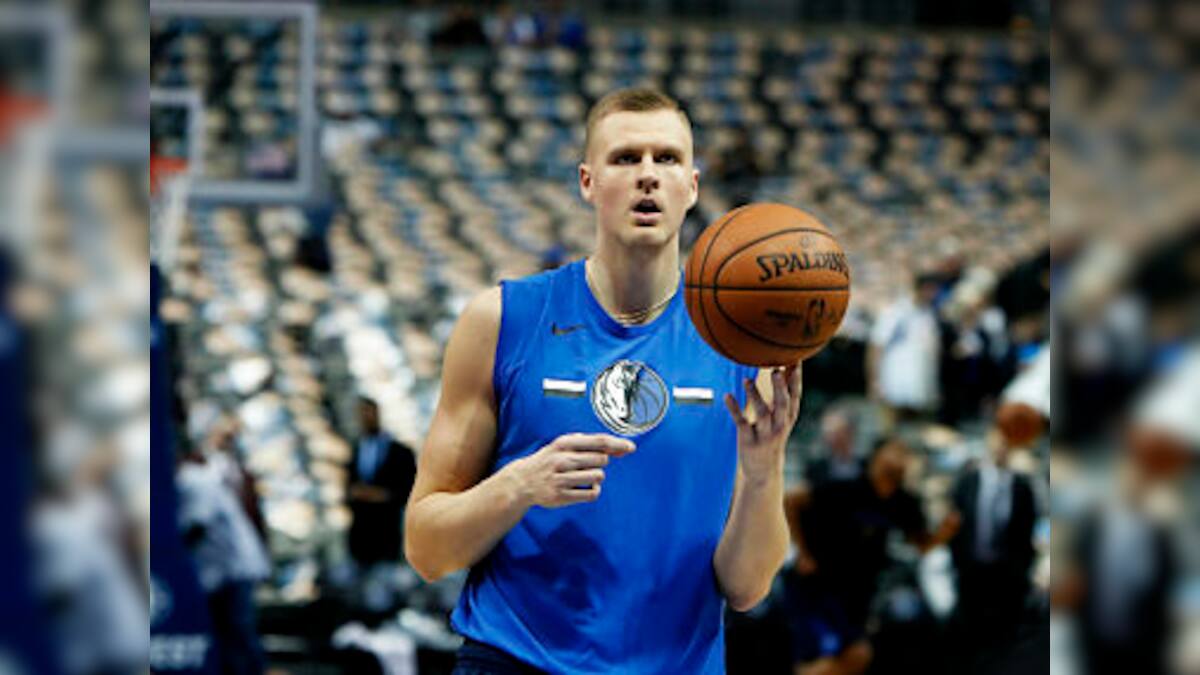 NBA: Dallas Mavericks' Kristaps Porzingis left with bloodied face after ...