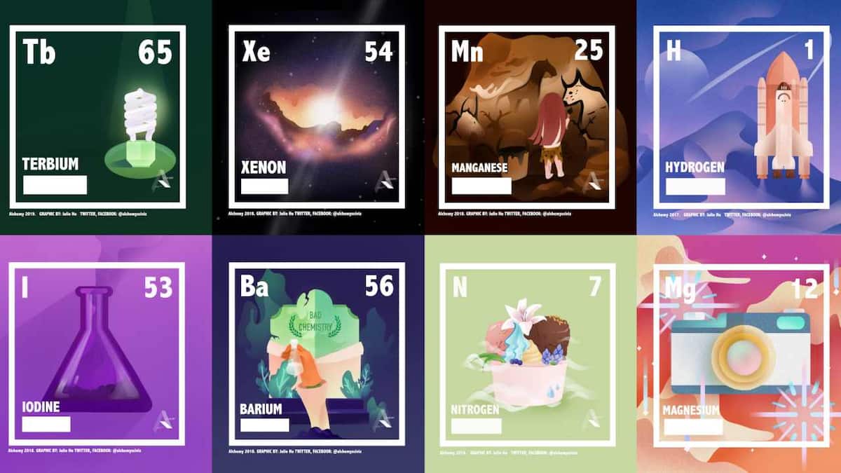 SciArt: Teen illustrator brings chemistry in the periodic table alive ...