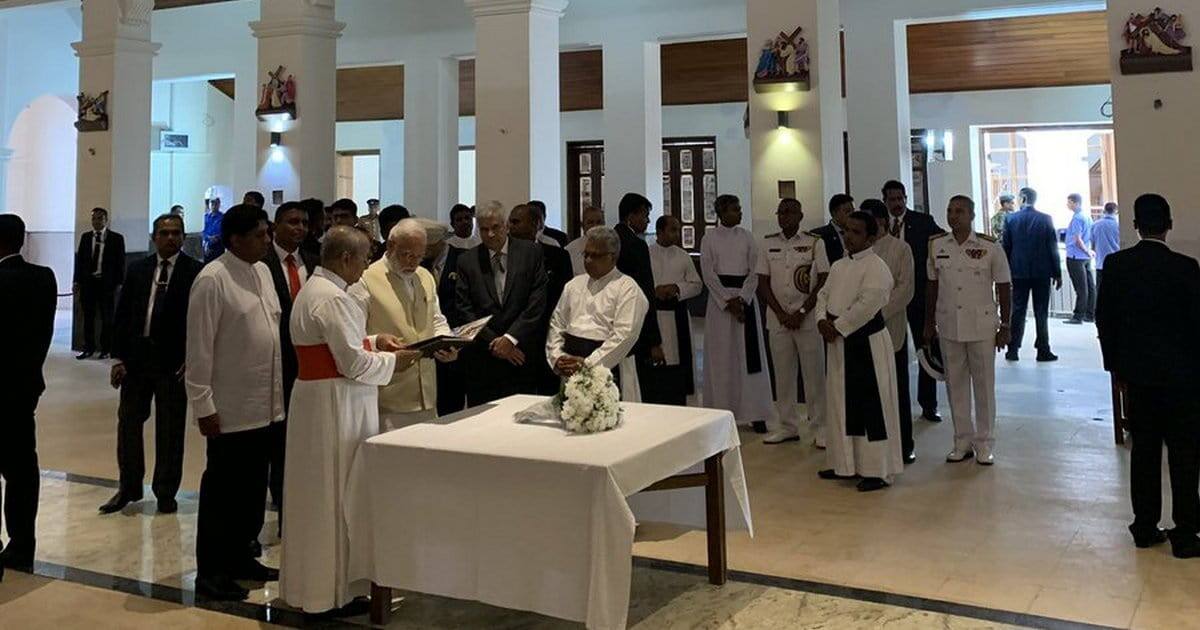 Narendra Modi in Sri Lanka: PM visits St Anthony's Church, one of sites ...