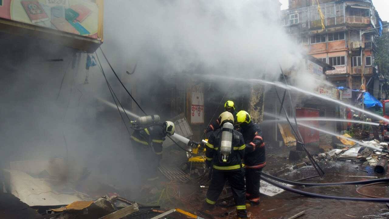 Four rescued, three firemen injured after major fire breaks out ...