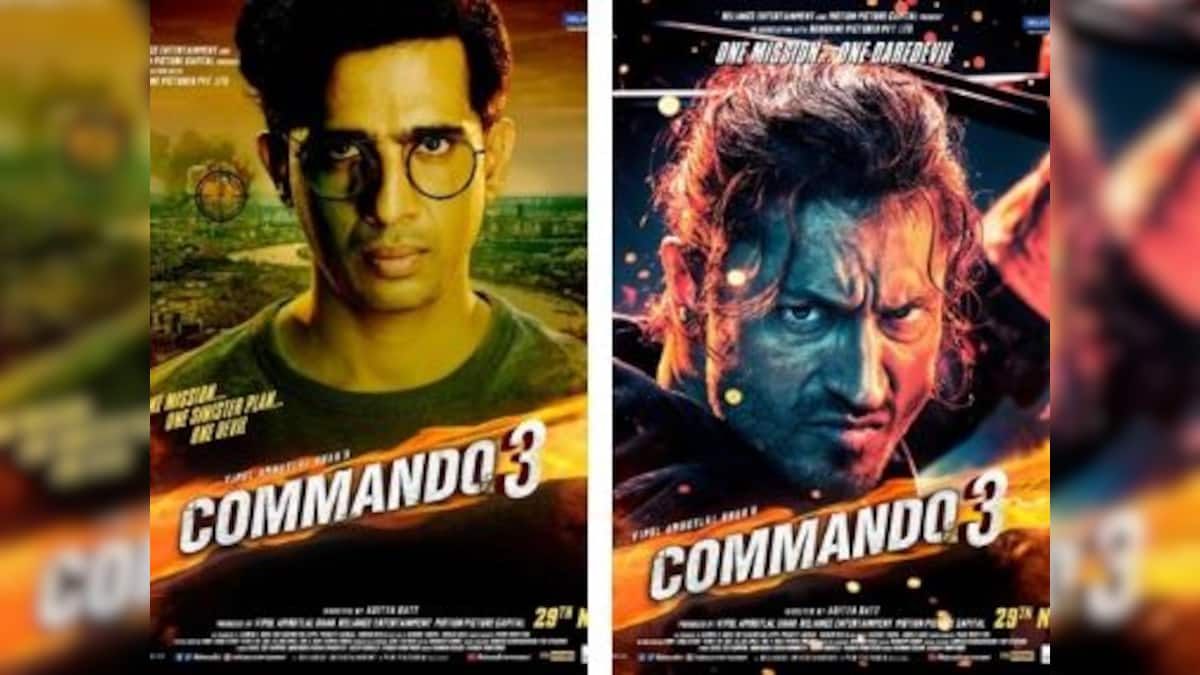 Commando 3: Character posters of Vidyut Jammwal, Angira Dhar, Gulshan ...