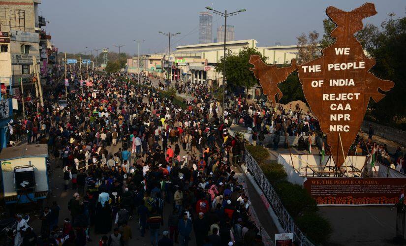 Anti-CAA protesters open road number 9 near Shaheen Bagh; police ...