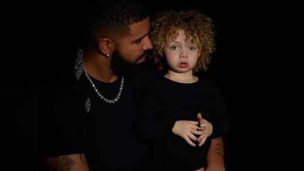Rapper Drake introduces his two-year-old son Adonis Graham in an ...