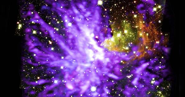 Space 'fireworks' highlight the violent birth of a star cluster in ALMA ...