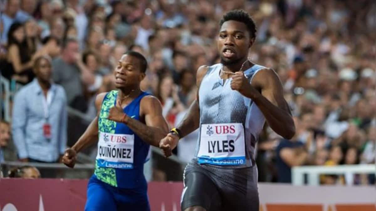 Noah Lyles 'breaks' Usain Bolt's 200m world record in unique high-tech ...