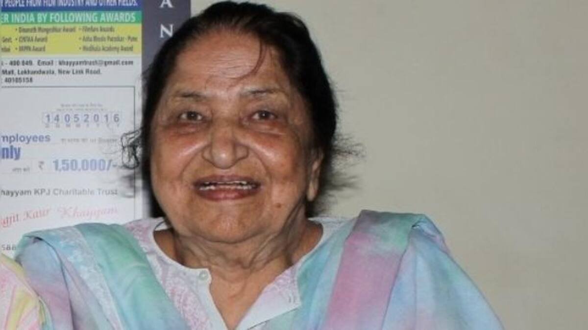Jagjit Kaur, veteran singer and wife of late composer Khayyam, passes ...