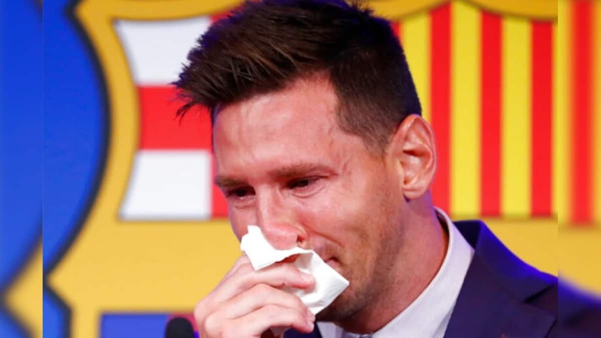 Lionel Messi's used tissue from Barcelona farewell presser up for sale ...