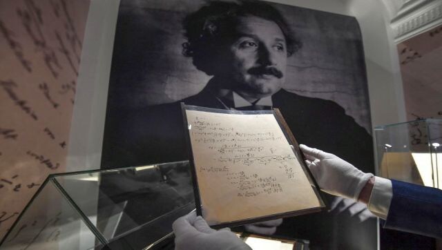Albert Einstein's notes on theory of relativity sold for record $13 ...