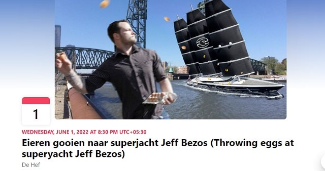 Angry locals plan to pelt Jeff Bezos' superyacht with rotten eggs if ... Angry locals plan to pelt Jeff Bezos' superyacht with rotten eggs if ...