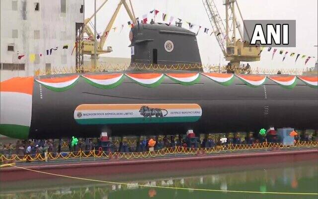 Mumbai: INS Vagsheer, last of the the six Scorpene submarines under ...