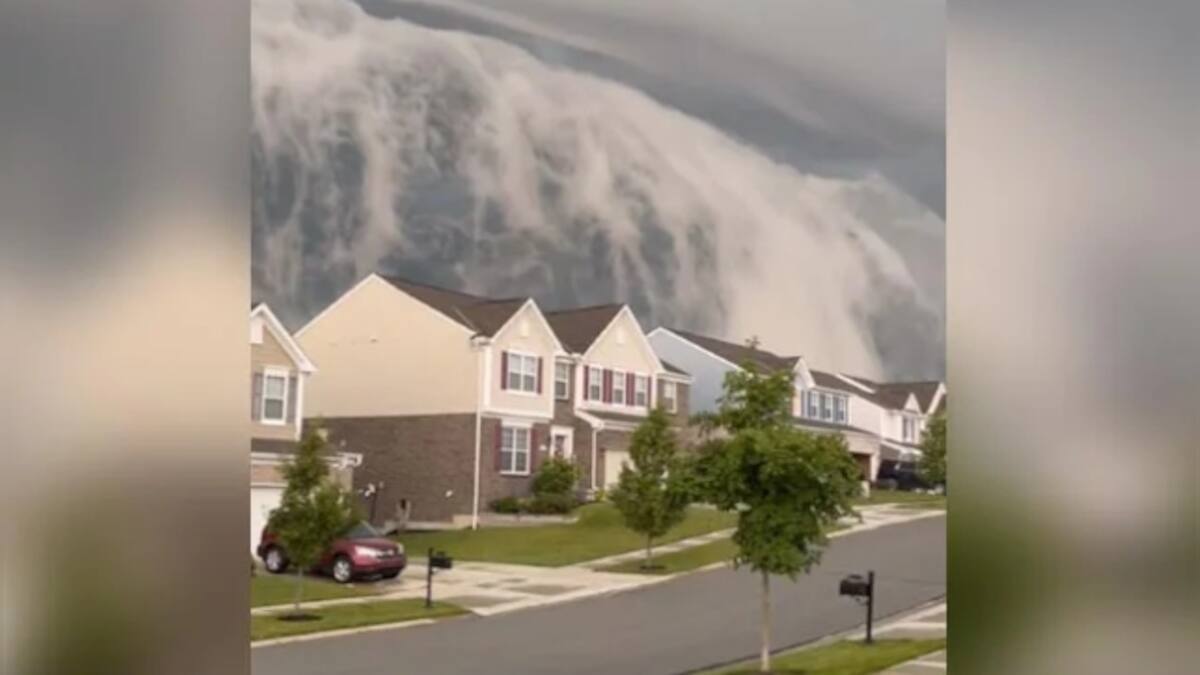 Watch|Breathtaking visuals of strange cloud pattern takes internet by ...