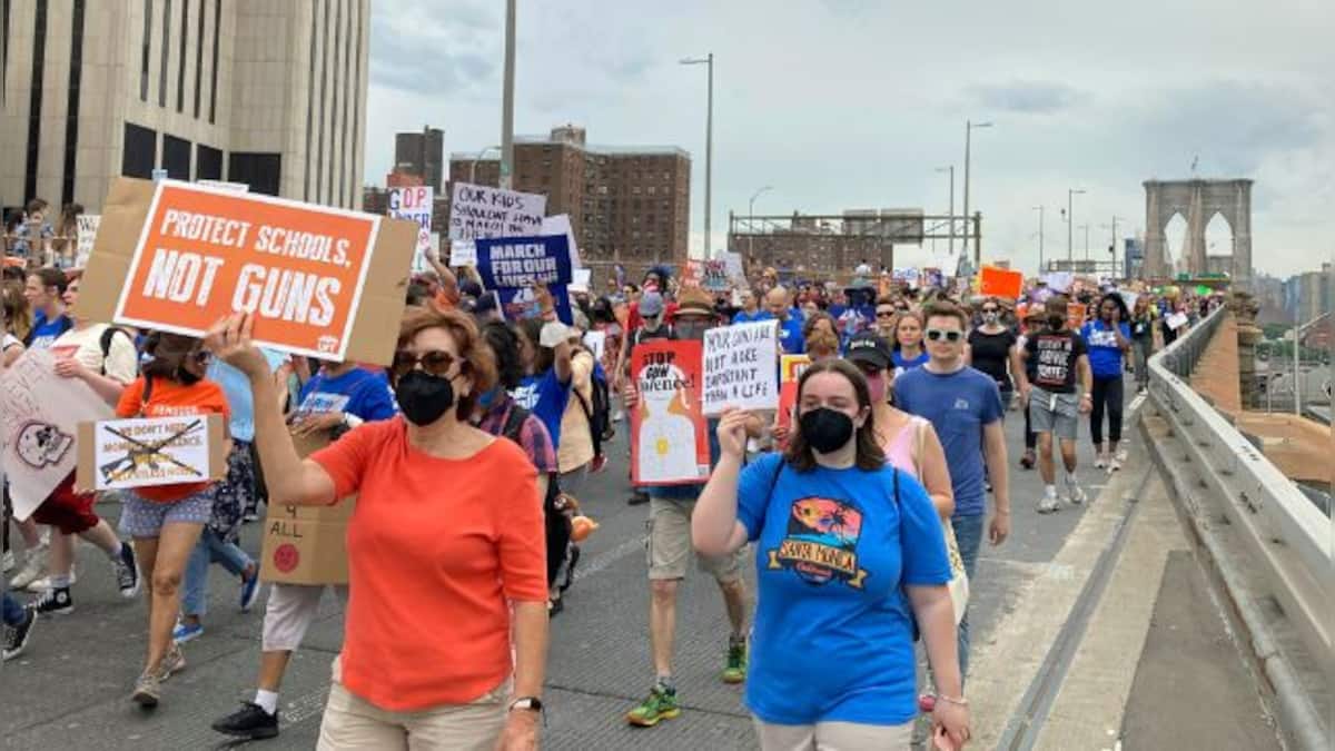 'Enough is enough': Thousands demand new gun safety laws after recent ...
