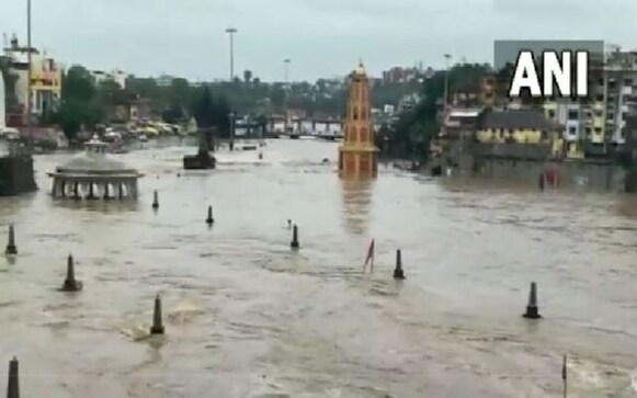 WATCH: Temples submerged in Maharashtra's Nashik as Godavari river overflows due to heavy rainfall