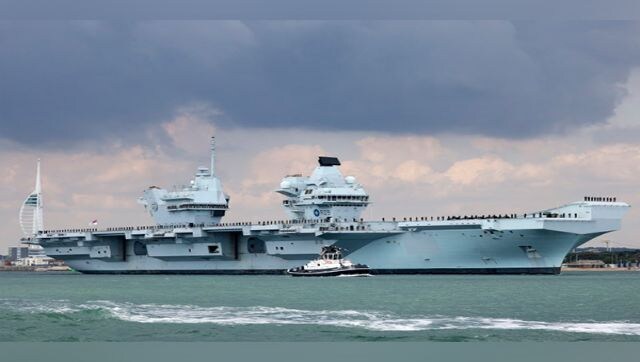 UK aircraft carrier, HMS Prince of Wales, breaks down off South Coast ...