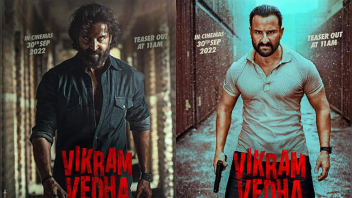 Vikram Vedha teaser: Hrithik Roshan and Saif Ali Khan face off in this battle between two evils ...