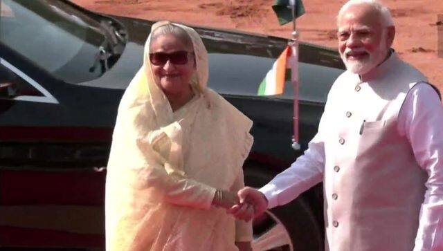 Bangladesh PM Sheikh Hasina receives ceremonial reception at Rashtrapati Bhavan