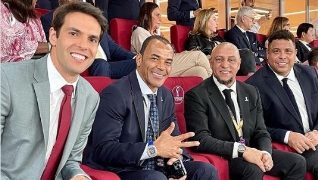 Picture of Brazil legends Ronaldo, Cafu, Roberto Carlos and Kaka makes ...