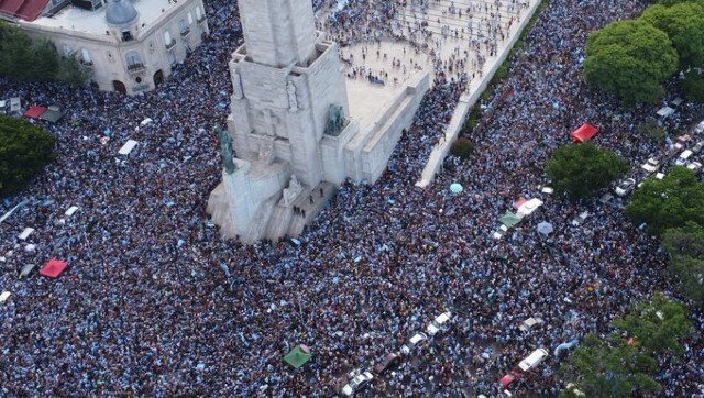 Messi's hometown of Rosario celebrates after Argentina lift their third ...