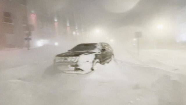 Military police enforce driving ban in snow-stricken Buffalo