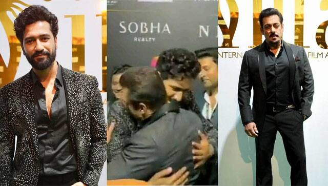 Watch: Salman Khan hugs Vicky Kaushal at IIFA green carpet after viral ...