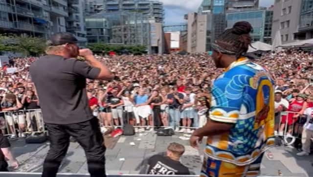 KSI and Logan Paul pelted with Prime bottles at promo event; internet ...