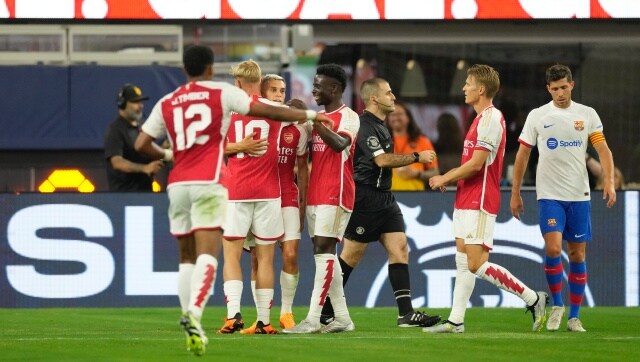 Arsenal vs Barcelona highlights: Trossard scores double in Gunners' 5-3 win