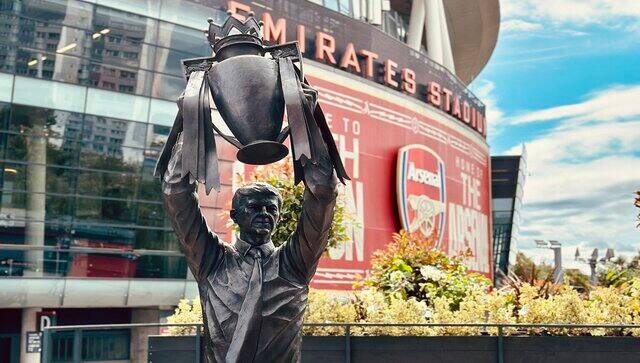 Arsenal unveil statue of legendary manager Arsene Wenger outside ...