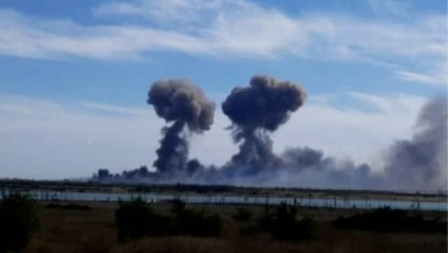 WATCH: Massive blasts rock Russian military base after Ukraine rocket ...