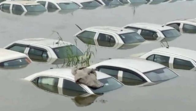 Watch: 300 cars submerged in Noida as Hindon river overflows