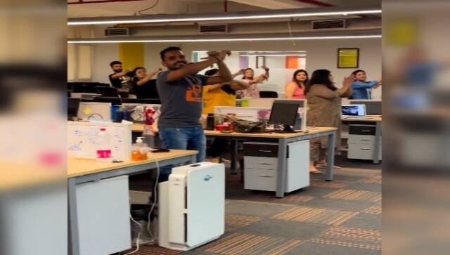 Viral video shows employees grooving in office; internet wants it in ...