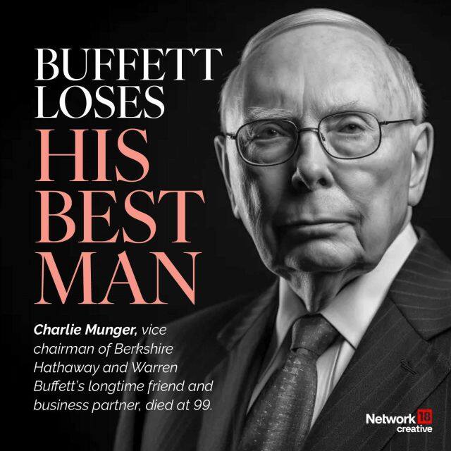 In Graphics | Who was Charlie, Munger, the 'alter ego' of Warren Buffet ...
