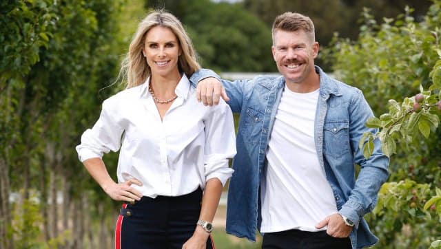 David Warner's wife Candice takes aim at Mitchell Johnson after opener ...