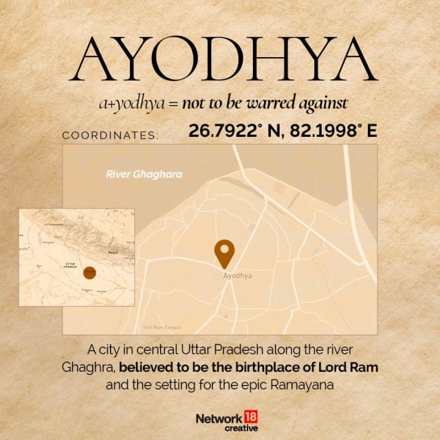 In Graphics | The history of the temple town Ayodhya – Firstpost