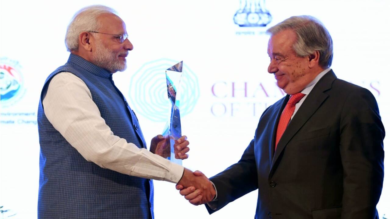 Narendra Modi receives UNEP Champion of the Earth award: A look at past ...