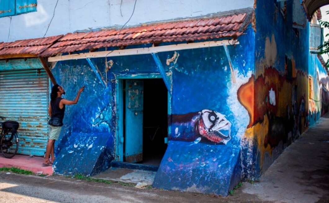 Kochi-Muziris Biennale 2018: Graffiti artists create colourful street ...